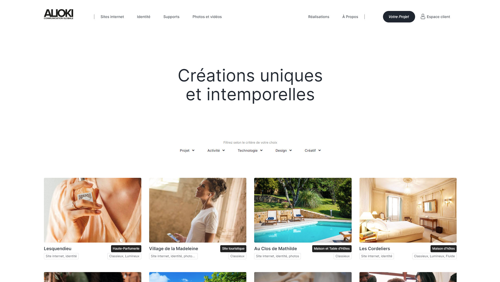 Réalisations - ALIOKI™ - Agence de communication à Sarlat, Dordogne